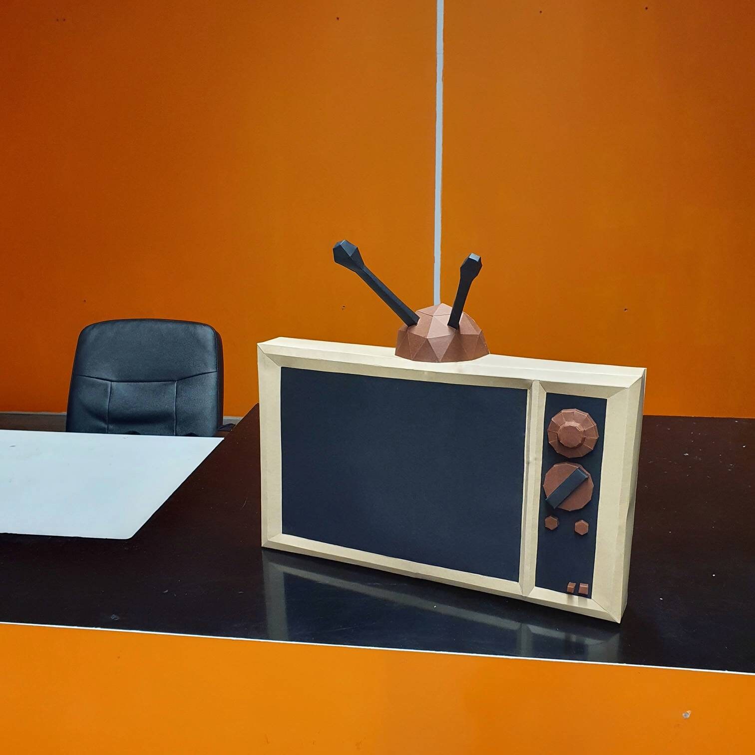 TV FRAME DIY 3D origami papercraft trophy | Etsy