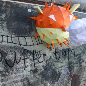 PUFFER - PUFFING FISH - Diy - 3D - Origami - Papercraft - Metal Welding ...
