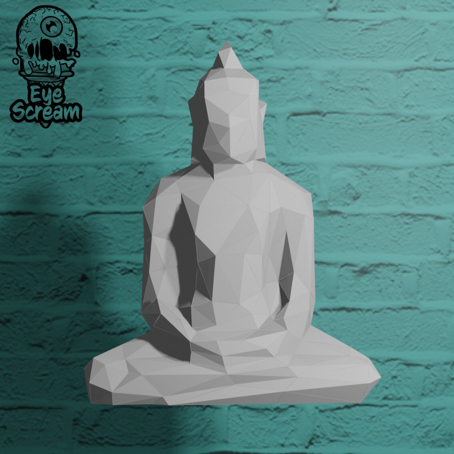 BUDDHA SCULPTURE DIY 3D Origami Papercraft metal | Etsy