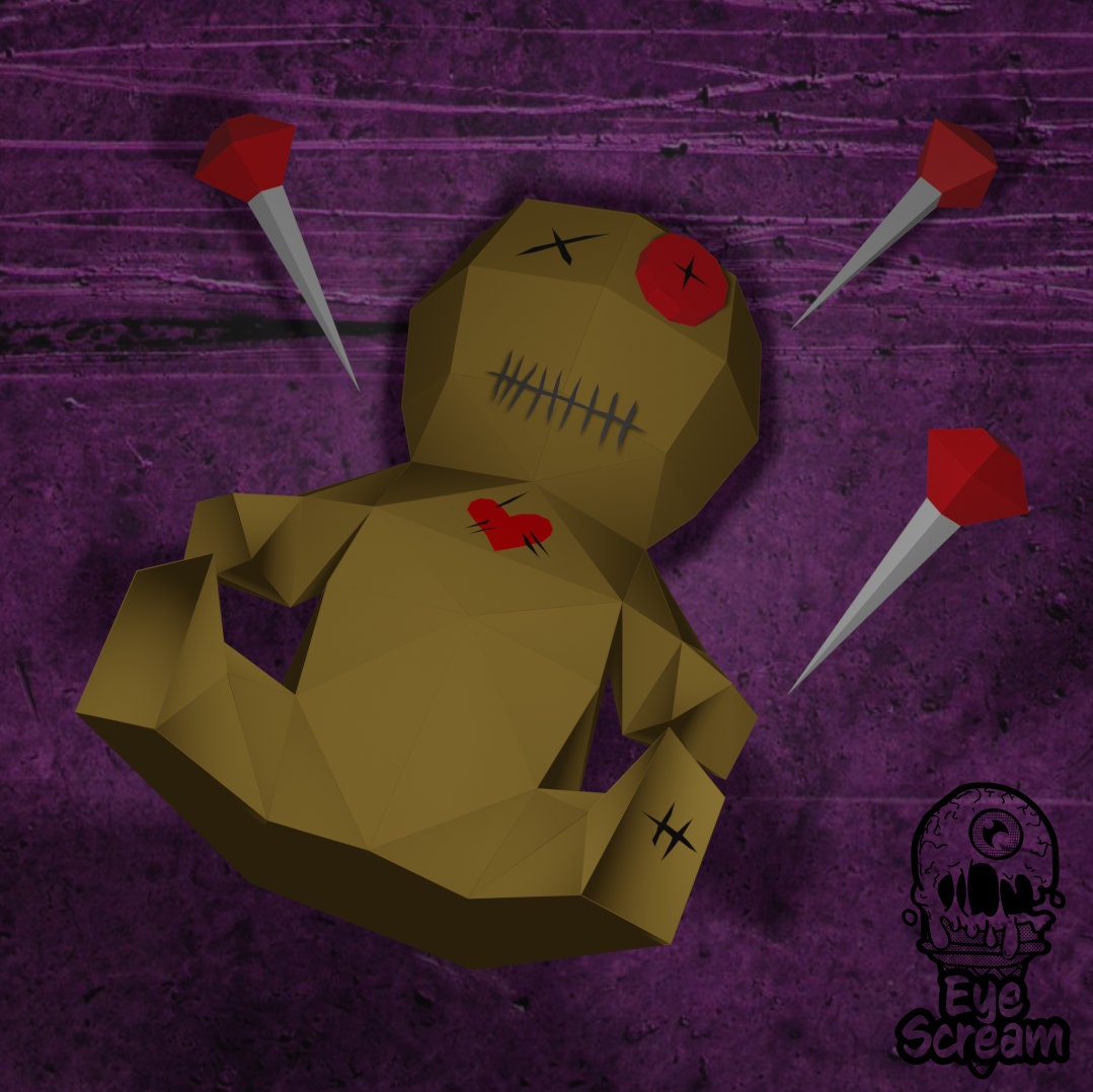 VOODOO DOLL DIY 3D Origami Papercraft Metal Welding - Etsy