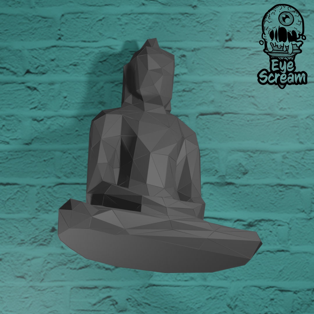 BUDDHA SCULPTURE DIY 3D Origami Papercraft metal - Etsy