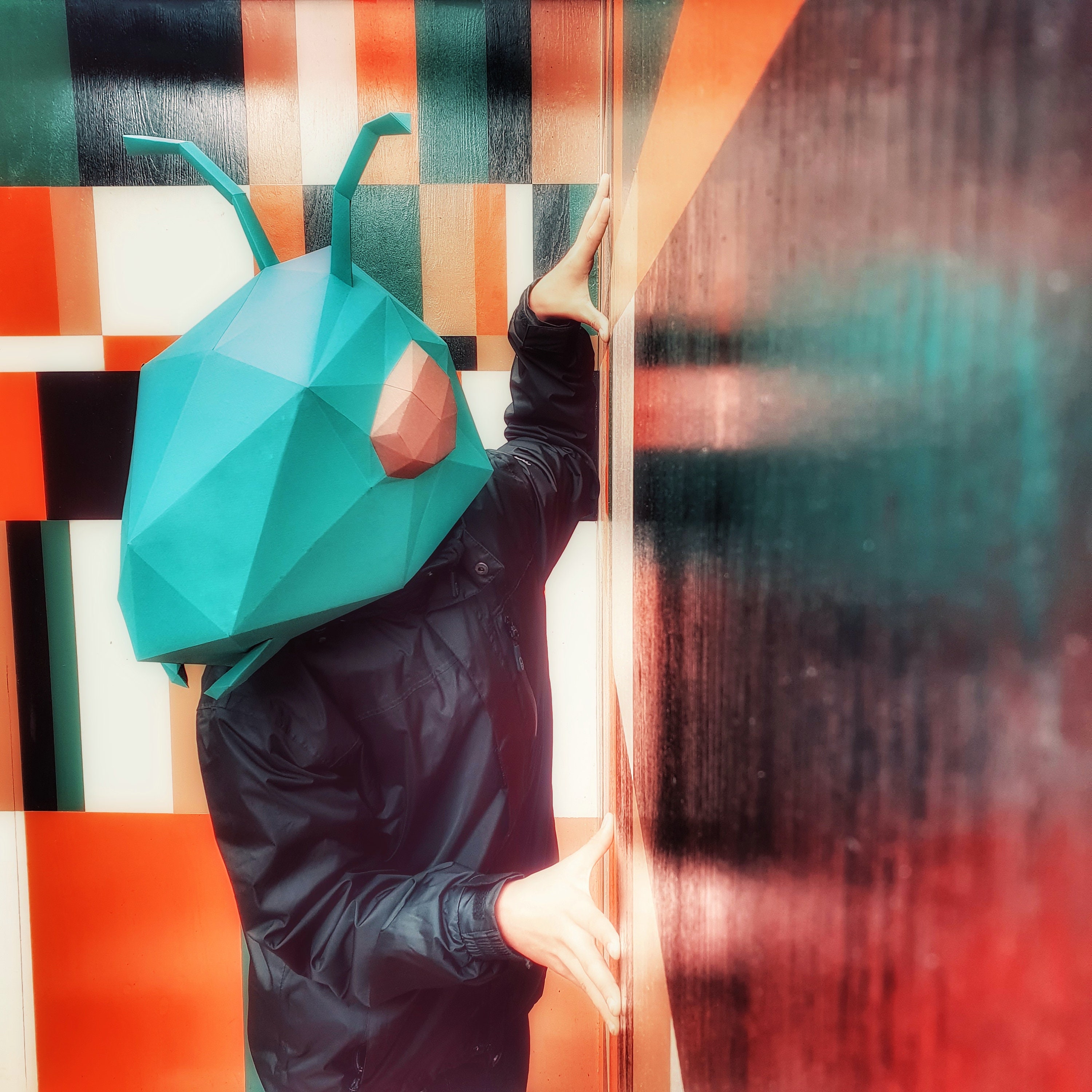 GRASSHOPPER MASK Diy 3D Papercraft Metal Welding | Etsy