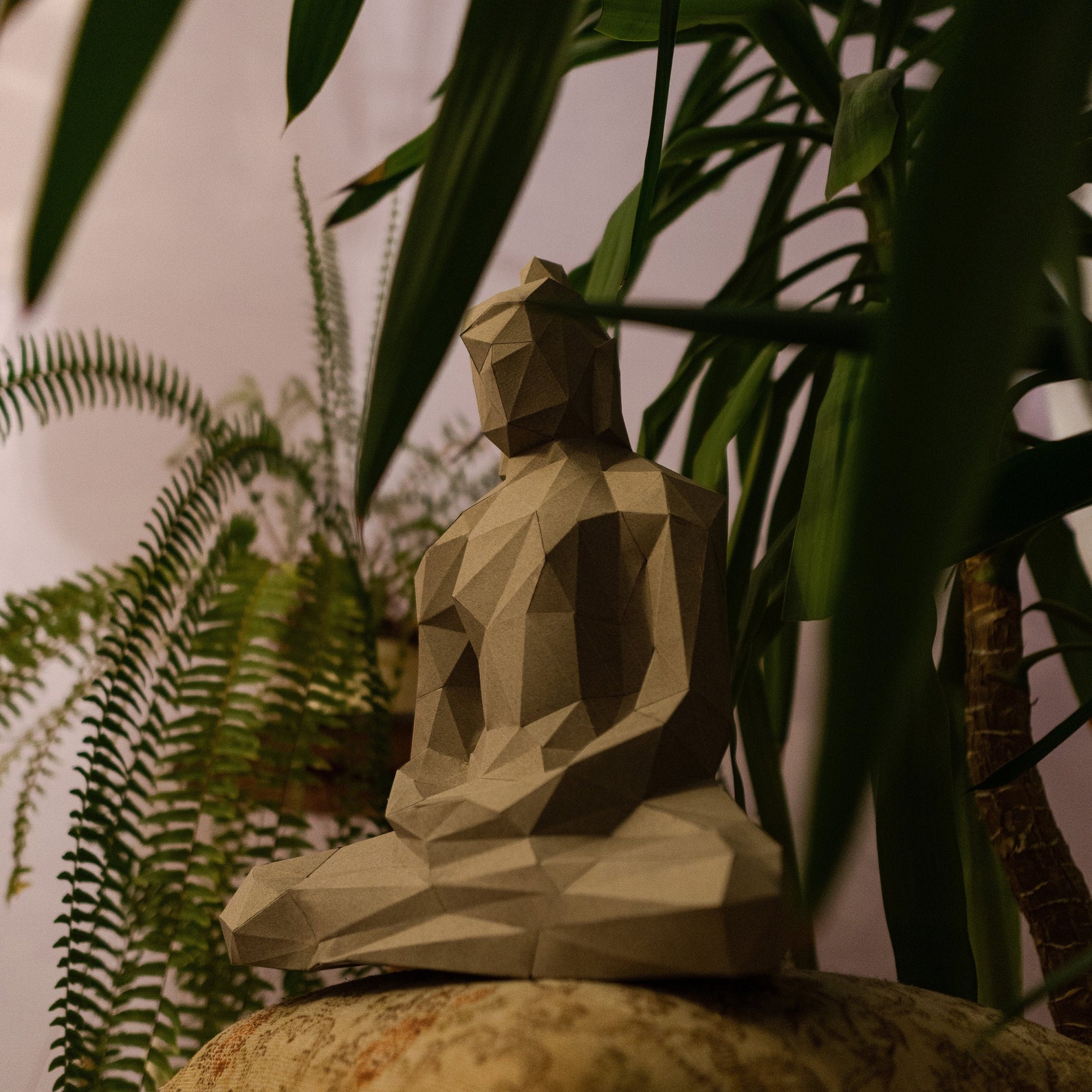 BUDDHA SCULPTURE DIY 3D origami papercraft trophy | Etsy