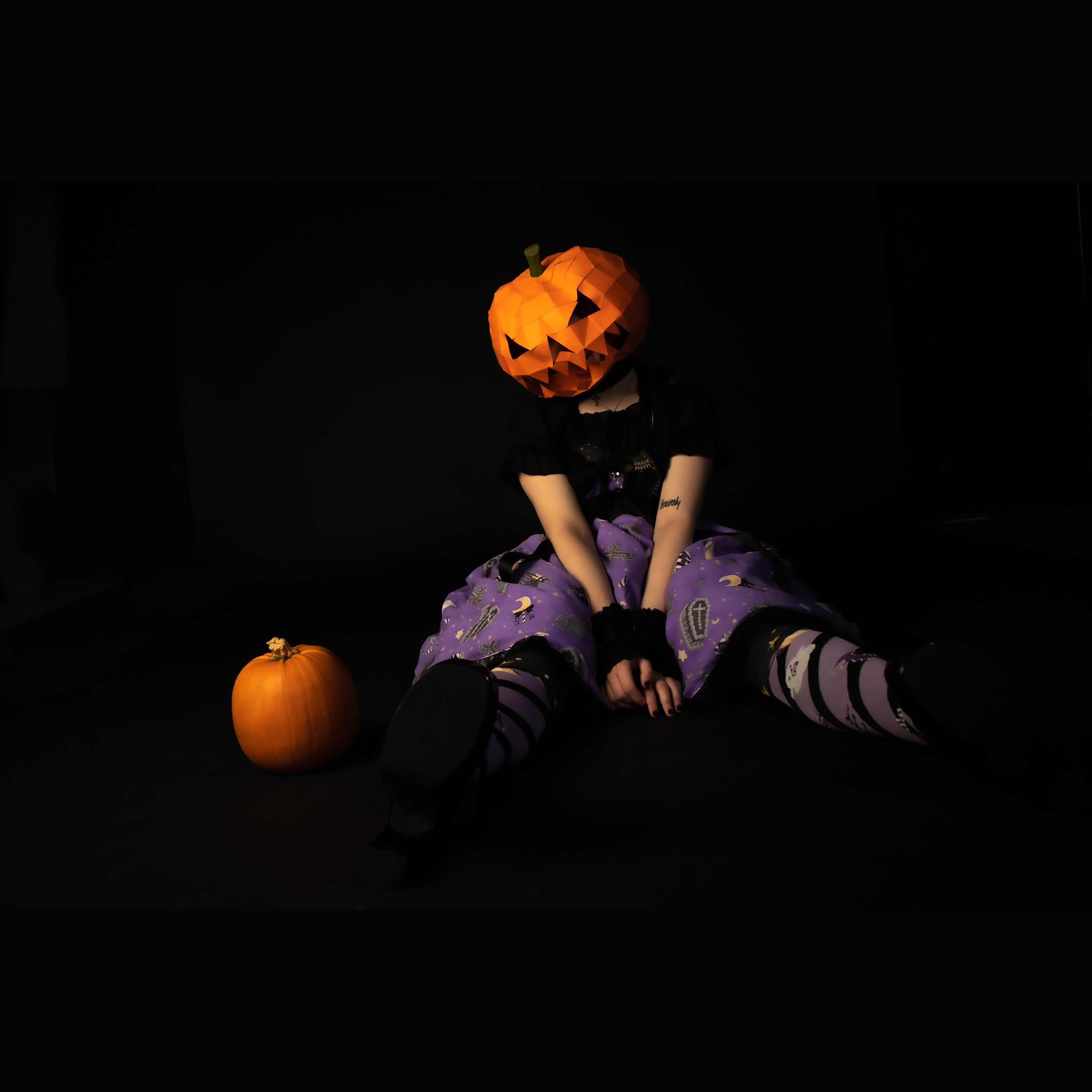 PUMPKIN MASK DIY 3D Origami Papercraft Metal Welding - Etsy