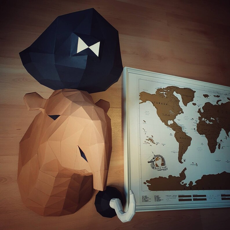 TAPIR TAPIRAT DIY 3D Origami Papercraft Metal - Etsy