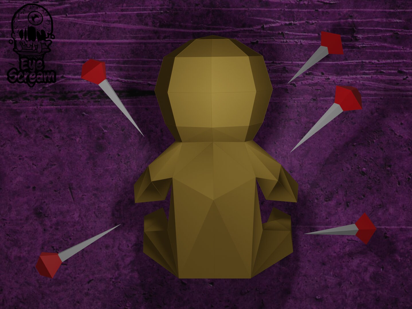 VOODOO DOLL DIY 3D Origami Papercraft Metal Welding - Etsy
