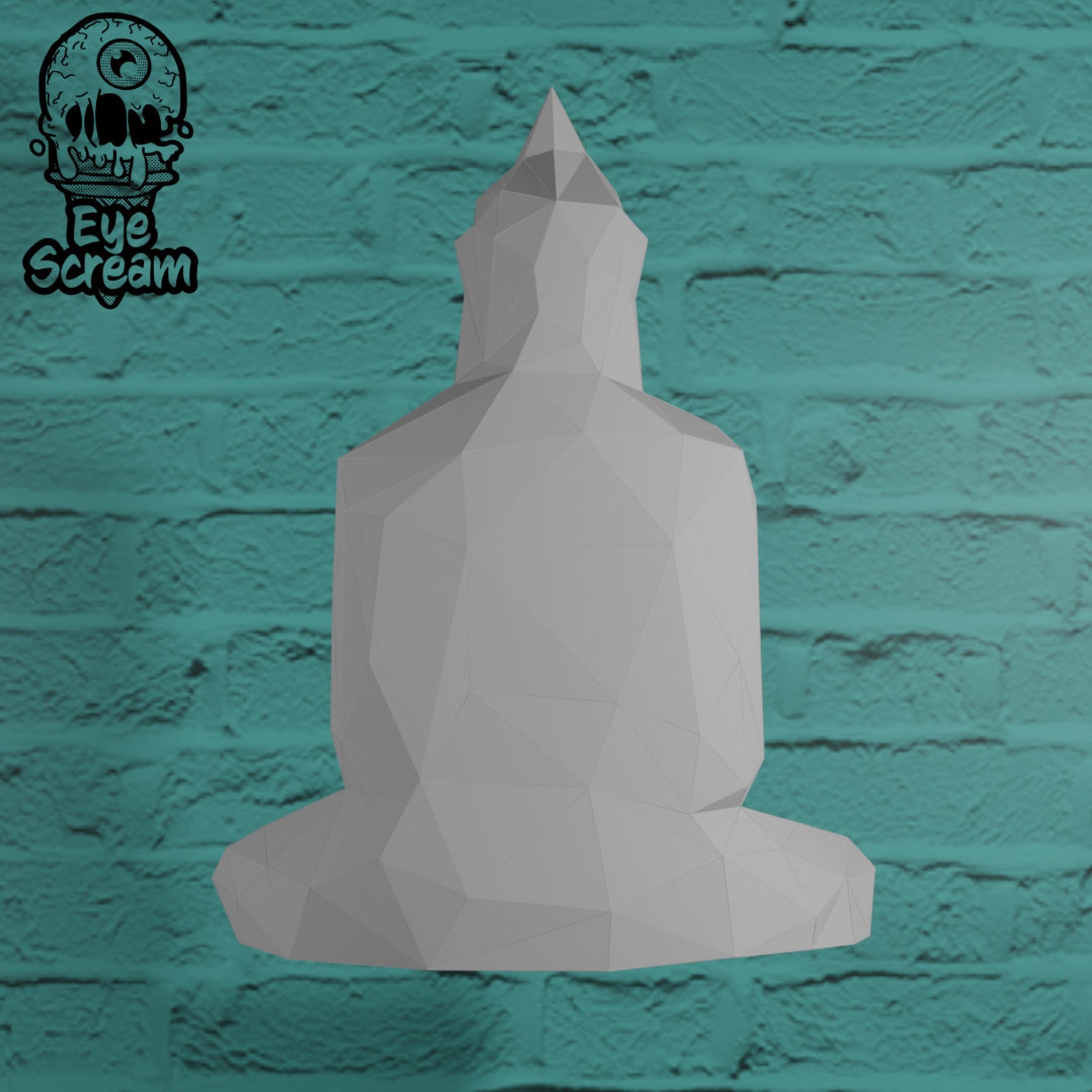 BUDDHA SCULPTURE DIY 3D Origami Papercraft metal | Etsy