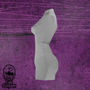 FEMALE BODY - DIY - 3D -origami - Papercraft - Metal Welding - Trophy ...