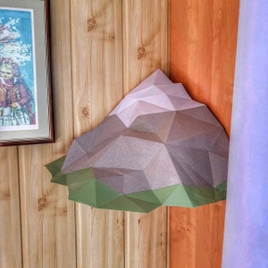 MOUNTAINS - MOUNTAIN - DIY - 3D - Papercraft - Metal Welding - Trophy ...