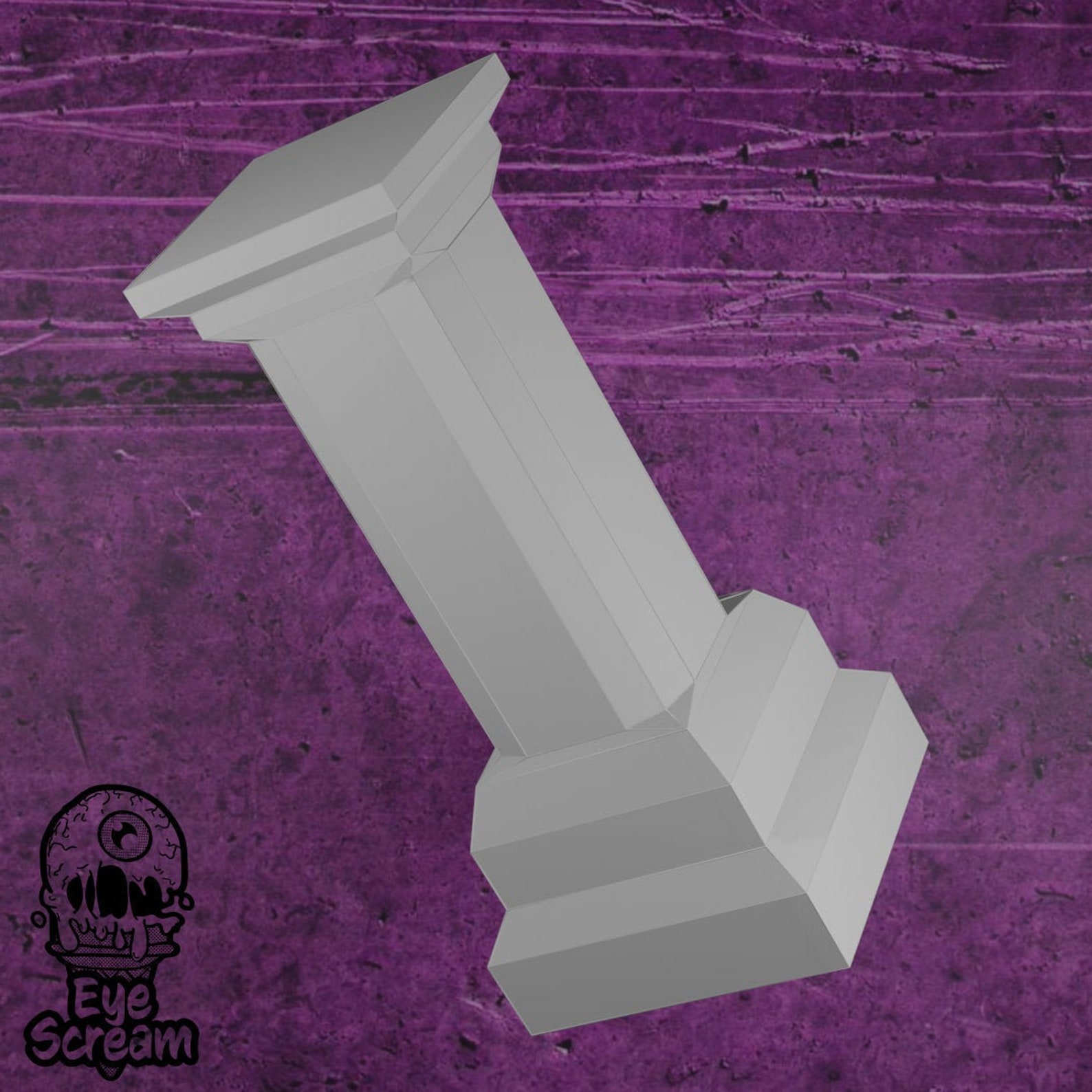COLUMN SCULPTURE DIY 3D Origami Papercraft Metal - Etsy