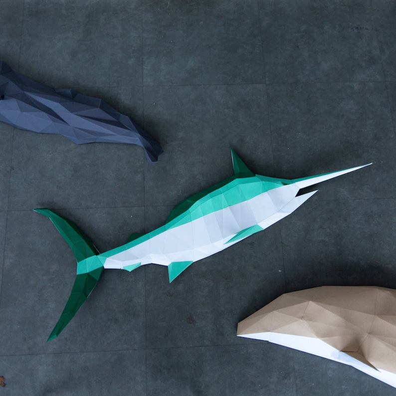 MARLIN DIY 3D Origami Papercraft Metal Welding - Etsy