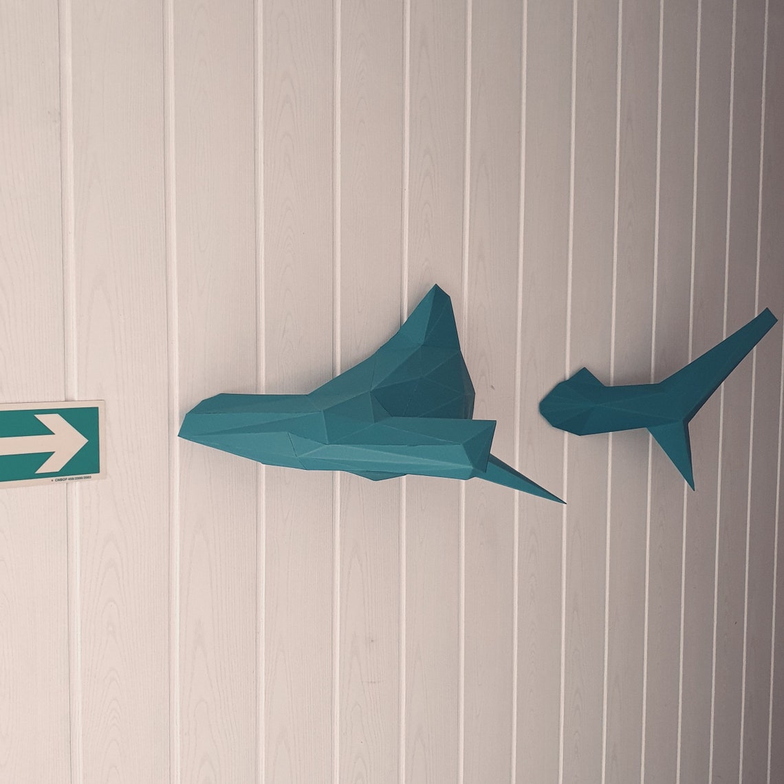 HAMMERHEAD SHARK DIY 3D Origami Papercraft Metal | Etsy