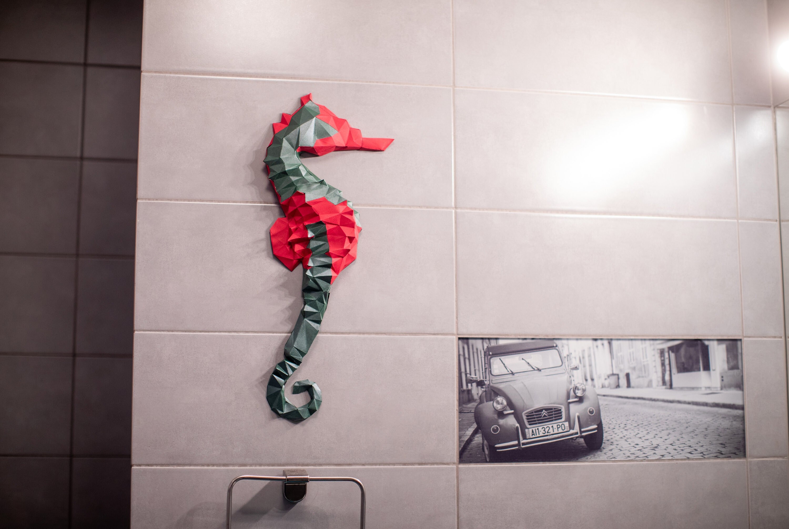 SEAHORSES DIY 3D Origami Papercraft Metal Welding - Etsy