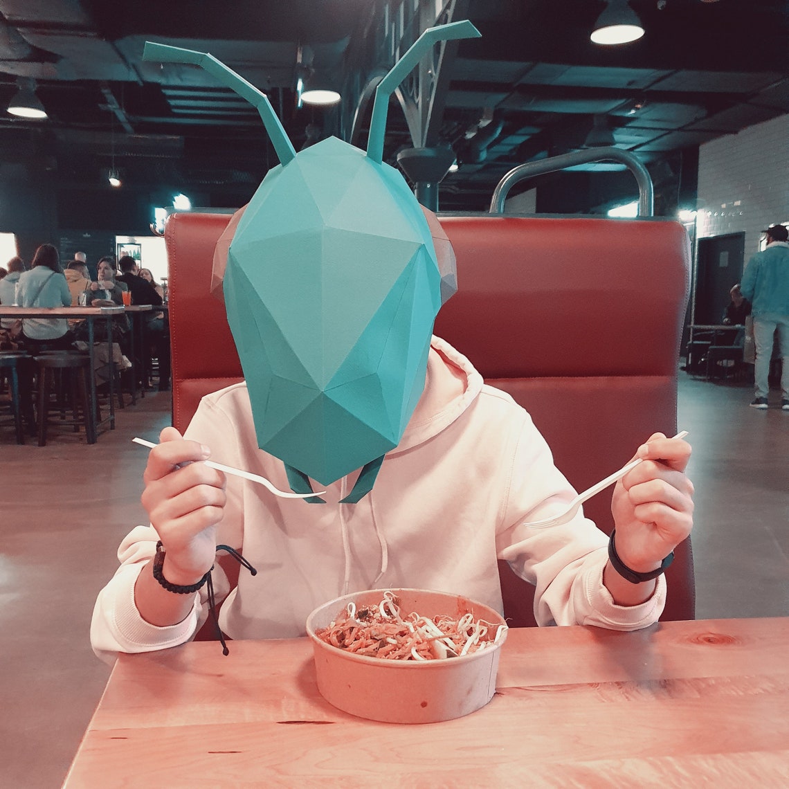 GRASSHOPPER MASK Diy 3D Papercraft Metal Welding - Etsy