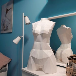 FEMALE BODY DIY 3D origami Papercraft Metal Welding - Etsy