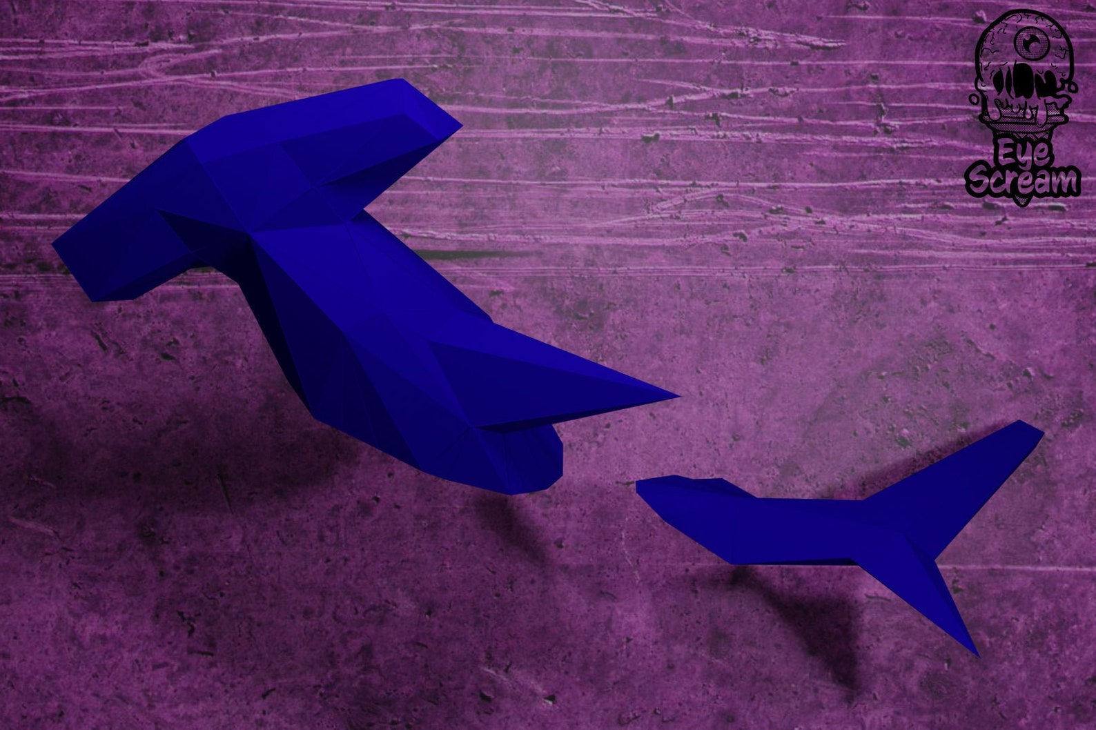 HAMMERHEAD SHARK DIY 3D Origami Papercraft Metal - Etsy