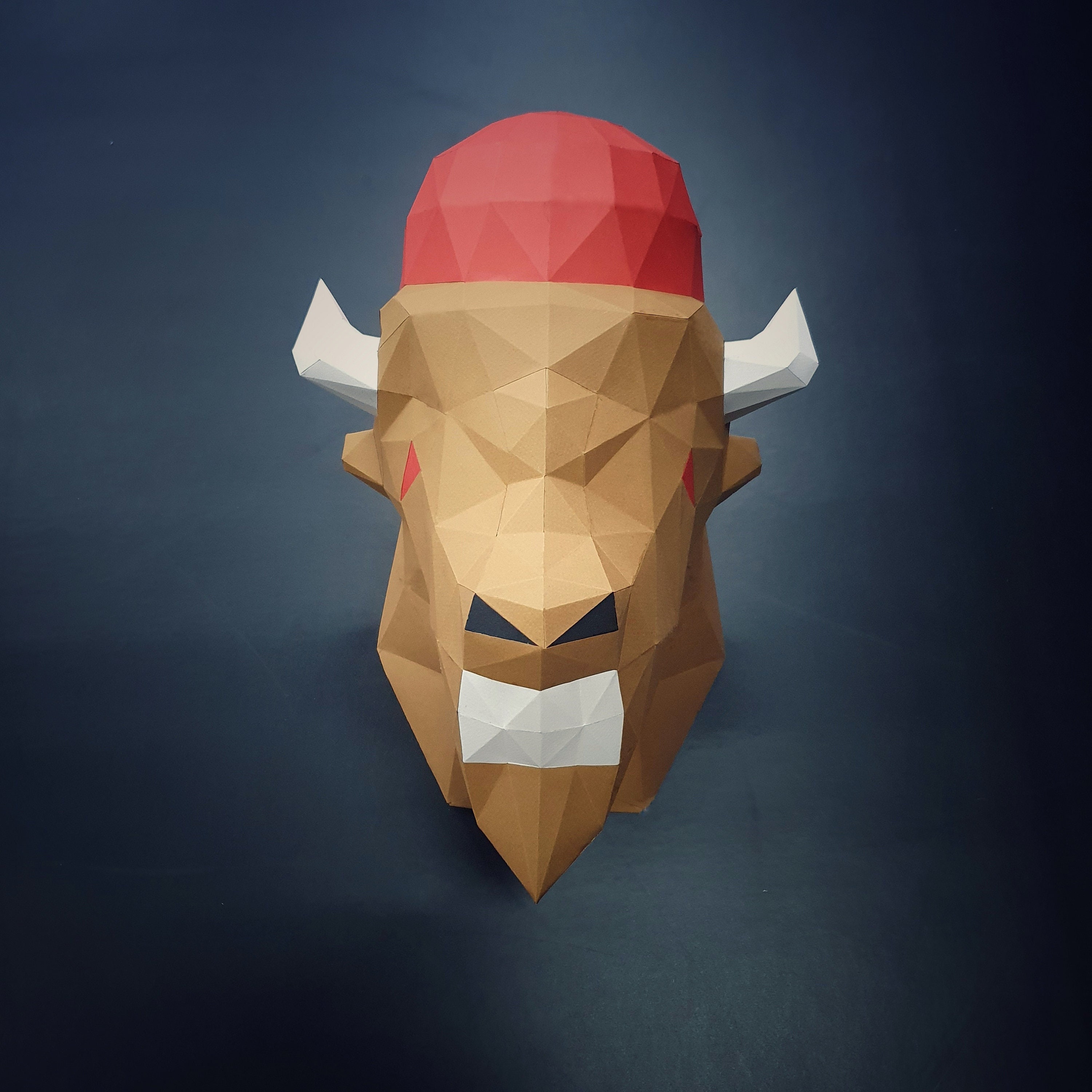 BISON SON of a BI... Diy Origami Papercraft Metal - Etsy Canada