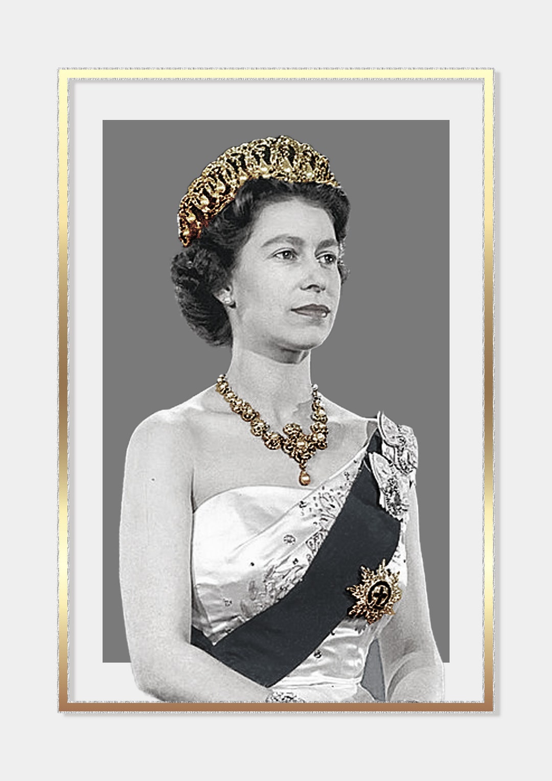 Queen Elizabeth II Portrait | Her Majesty | Wall Art | Memorabilia ...