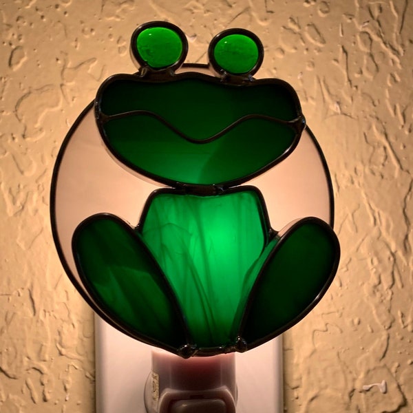 Stained Glass Frog Lamp - Etsy
