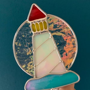 Lighthouse Stained Glass Nightlight - Etsy
