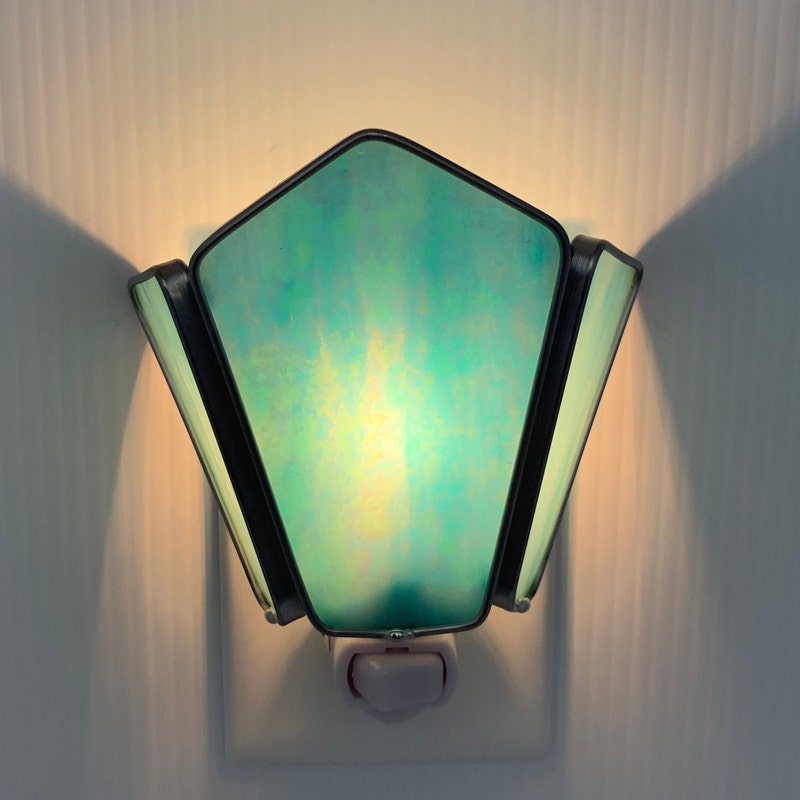 Aqua Stained Glass - Etsy