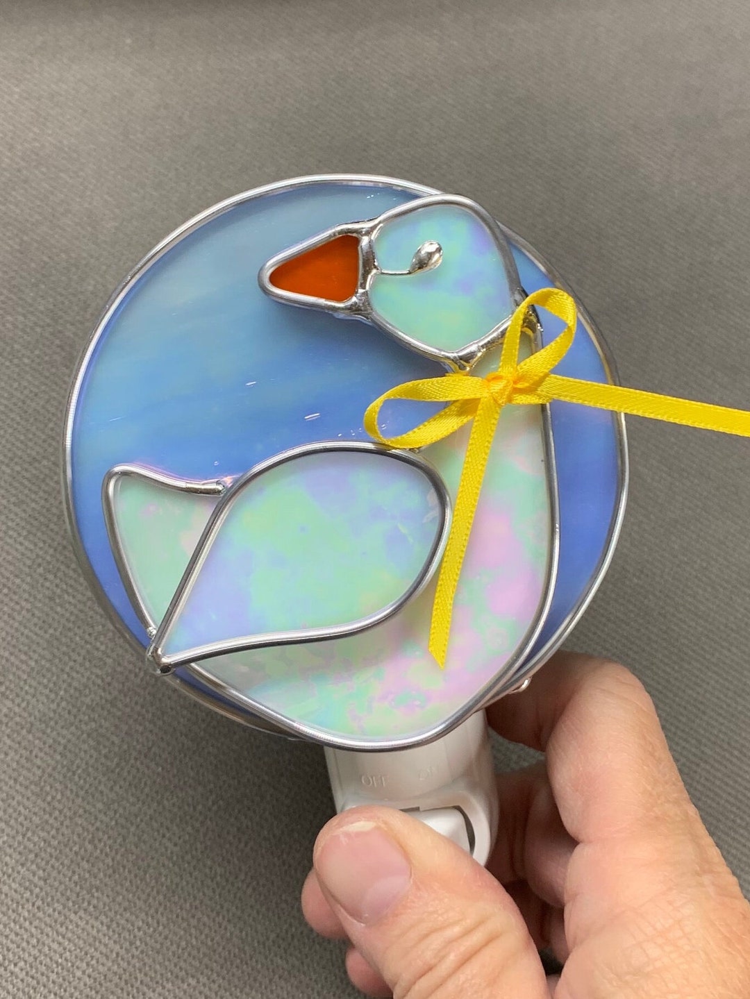 Goose Stained Glass Nightlight - Etsy