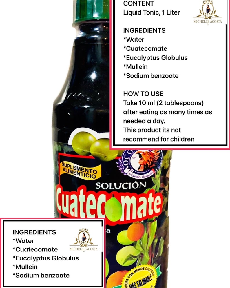 Ocotzotl, Cuatecomate, Tónico Pulmonar, 1 Litro - Etsy México