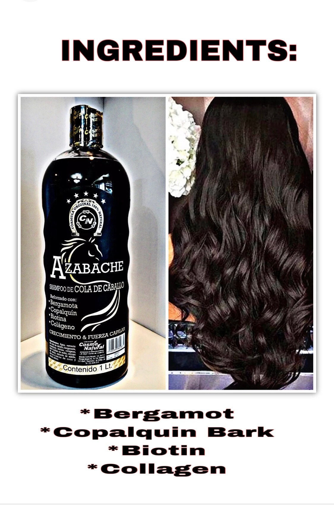 2,azabache, Hair Growth & Strengthening Shampoos - Etsy