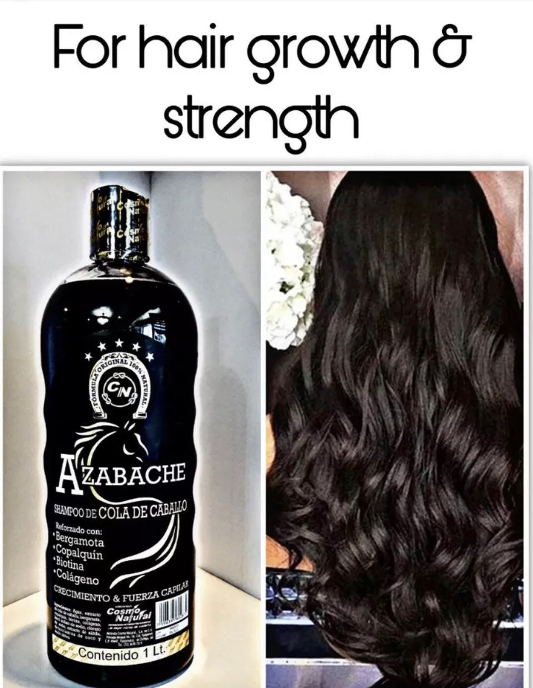 2,azabache, Hair Growth & Strengthening Shampoos - Etsy