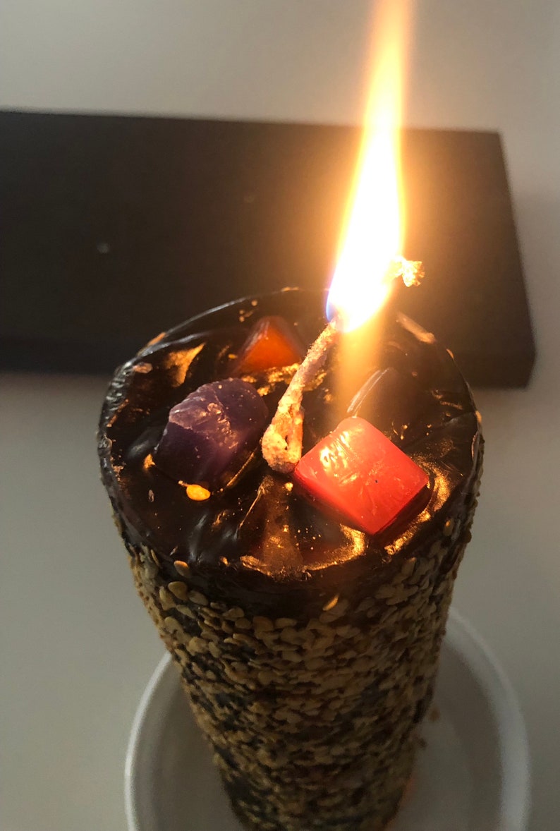 Veladora de Chile Legitimo, Cirio Negro Preparado, Vela Ritual de ...