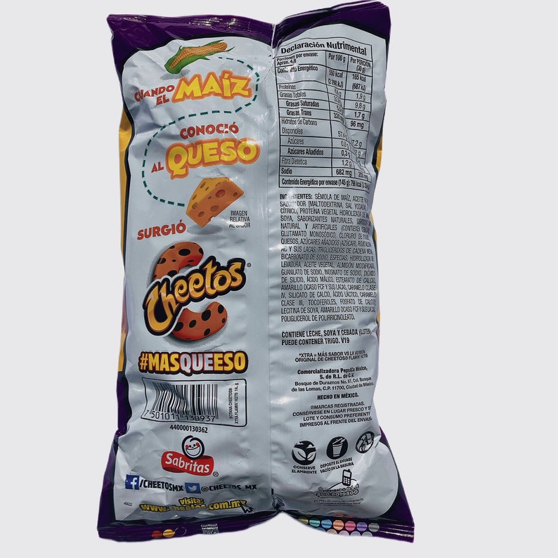 5 Pack, Cheetos Xtra Flaming Hot, Large Size, 145 G Each, Spicy ...