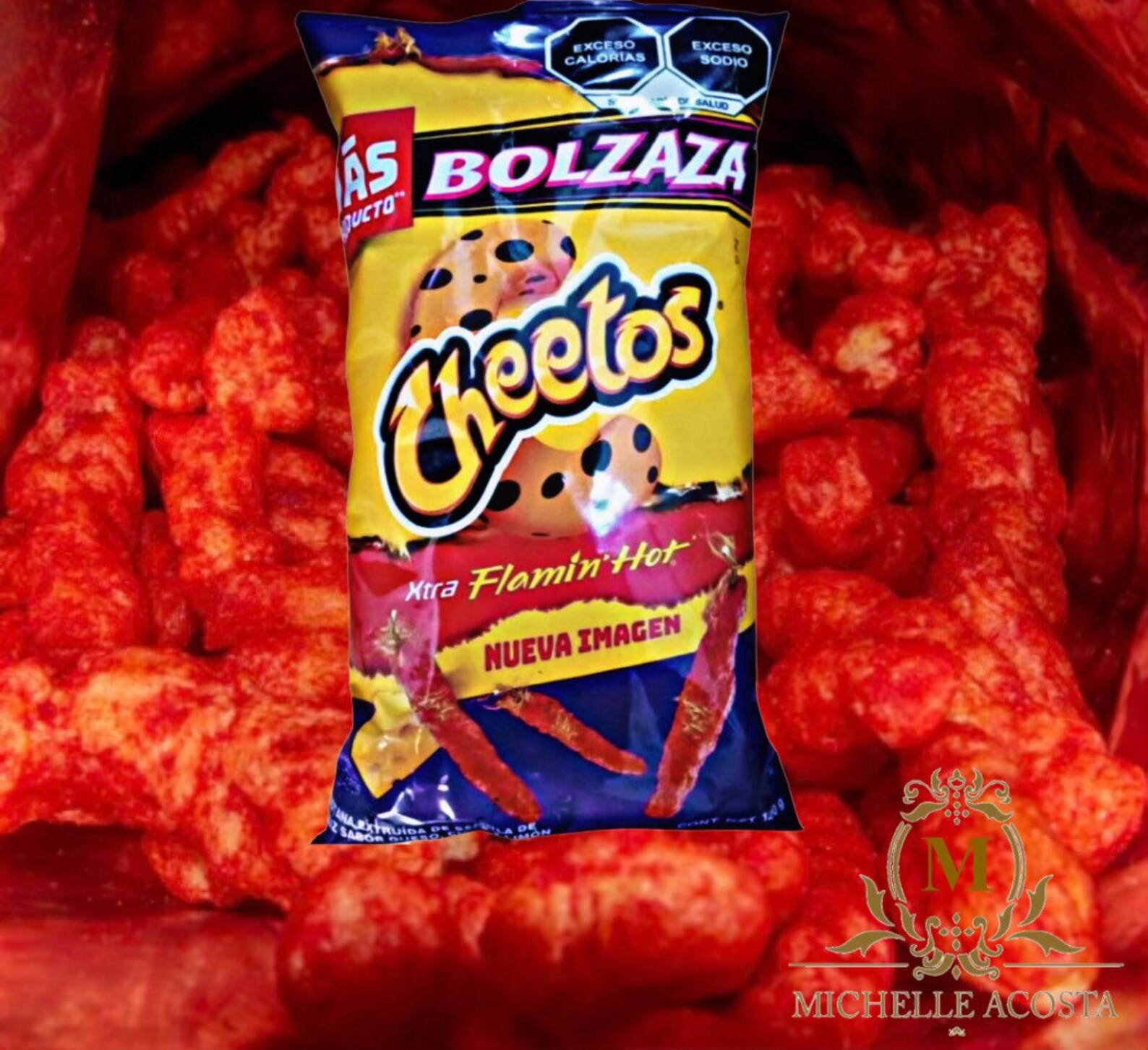 10 Pack, Cheetos Xtra Flaming Hot, Large Size, 145 G Each, Spicy ...