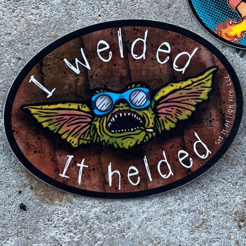 Gremlin Welding Sticker | Etsy