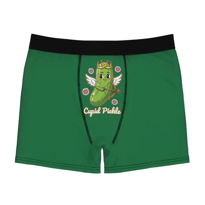 Funny Cupid Pickle Pattern Boxer Briefs | Valentine Novelty - Etsy