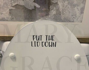 Put the Lid Down | Etsy