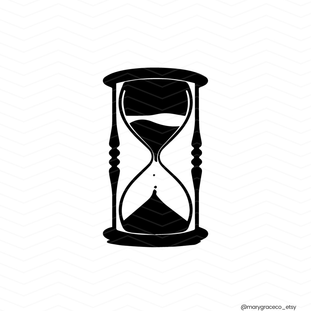 Hour Glass SVG Sand Time Svg Clipart Time Counter Sand Clock Svg Death ...