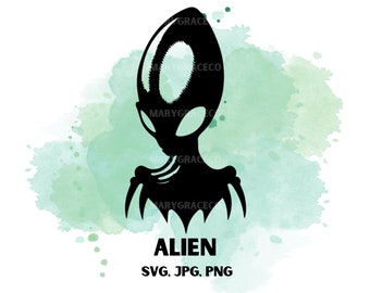 Alien Svg Cut File - Etsy