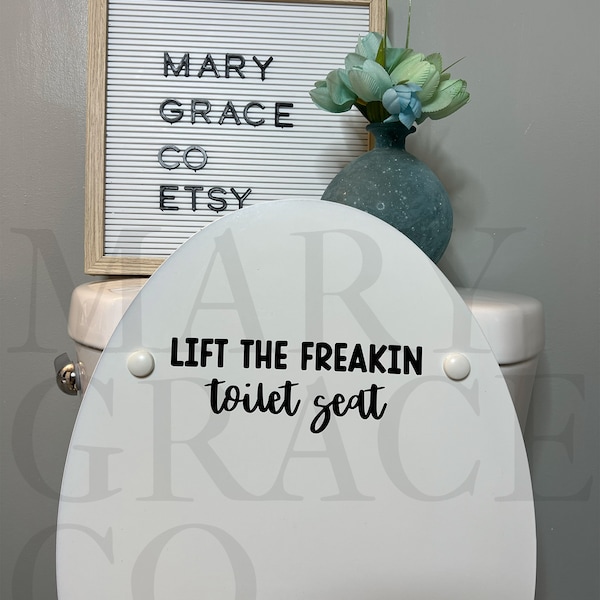 Lift the Toilet Seat Sign - Etsy