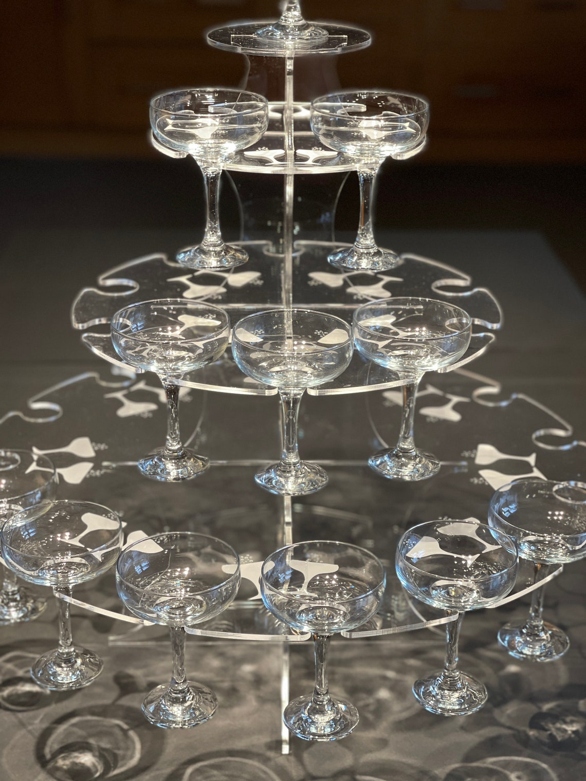 Champagne Coupe Stand Champagne Tower Stand Cocktail Coupe - Etsy