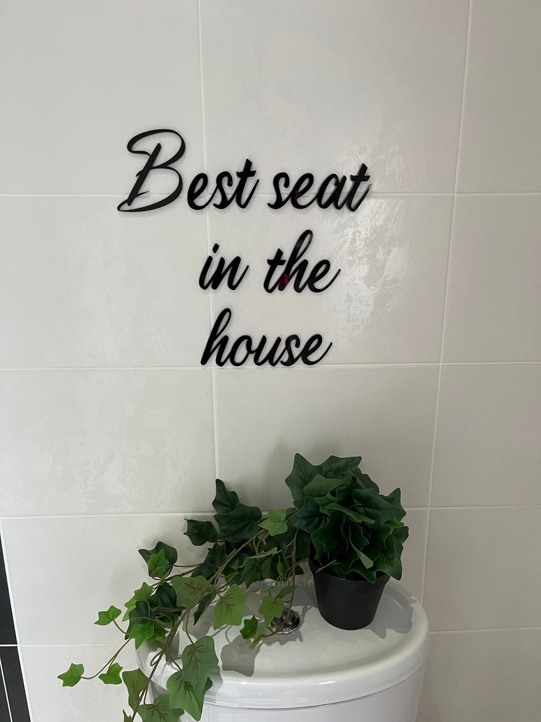 Bathroom Quote Wall Hanging, Cheeky Restroom Decor - Etsy