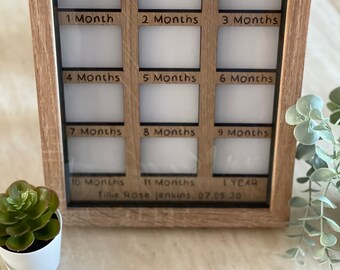 Personalised My First Year Square Photo Frame | Etsy
