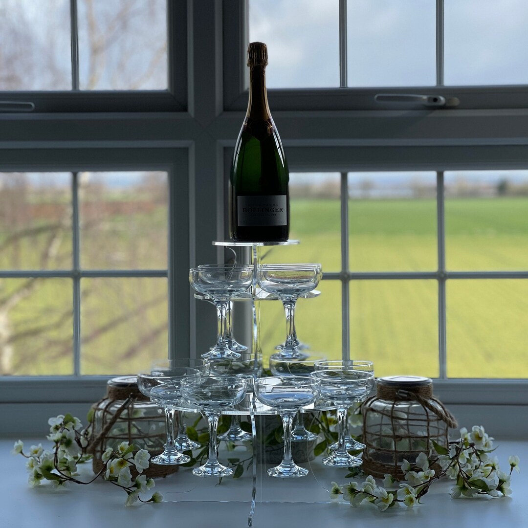 Champagne Coupe Stand, Champagne Tower Stand, Cocktail Stand, Wedding ...