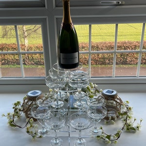 Champagne Coupe Stand, Champagne Tower Stand, Cocktail Stand, Wedding ...