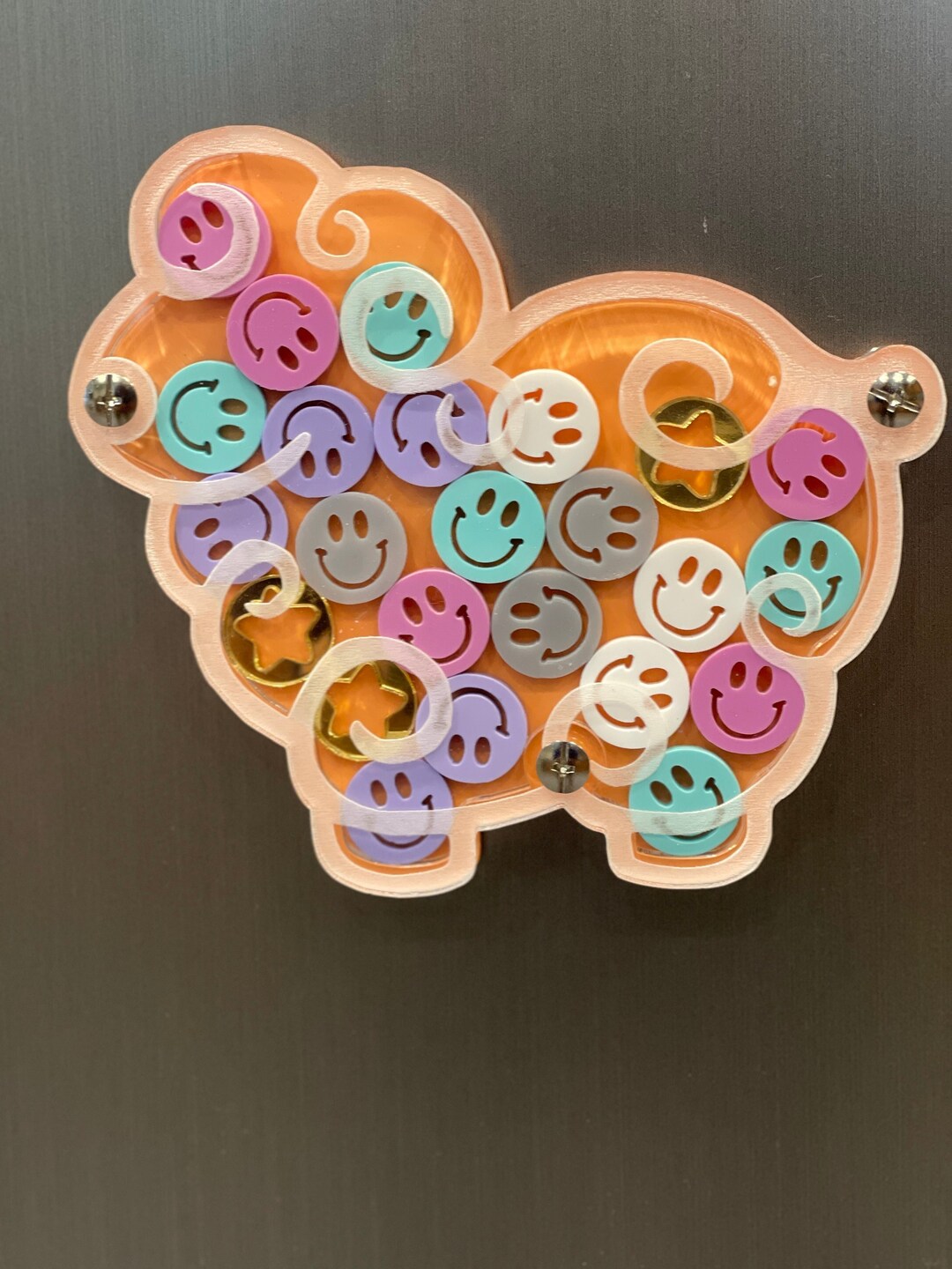 Personalized Lamb Reward Jar: Acrylic Smiley Faces, Kids Behavior Chart ...