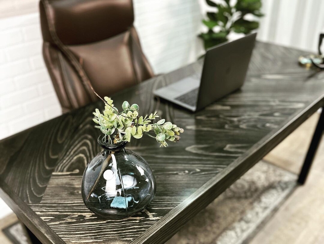 The E.a.poe Desk | Herringbone Desk | Home Office Desk | Farmhouse Desk ...