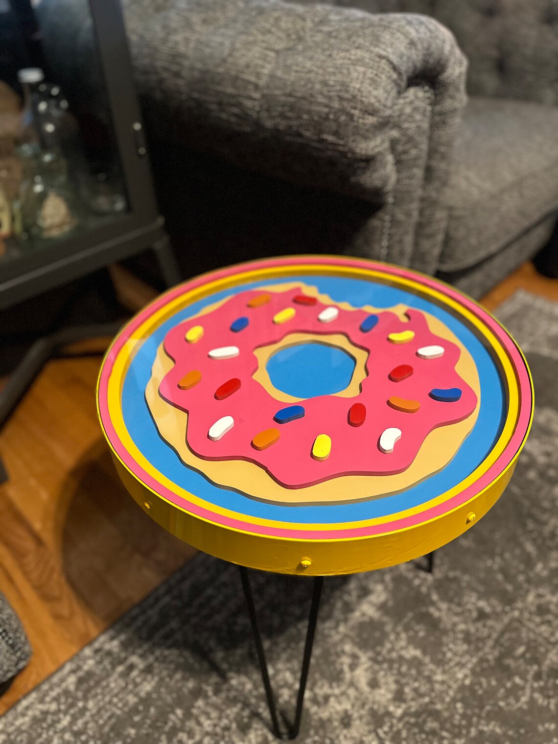 The Doh'nut Accent Table | Simpsons End Table | Donut Side Table | Pop ...