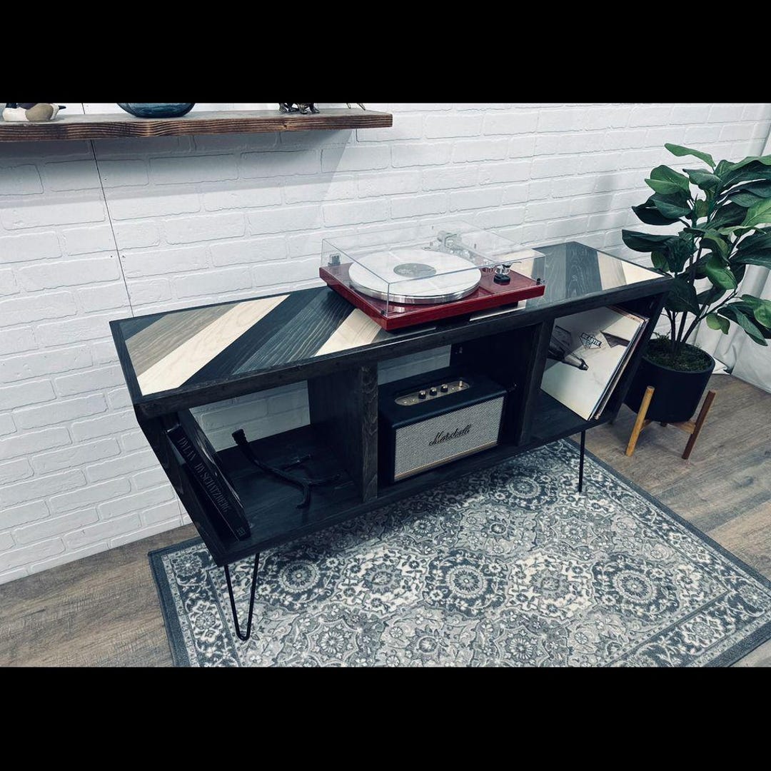 The Blackbird Record Storage Cabinet | Record Player Stand | Record ...