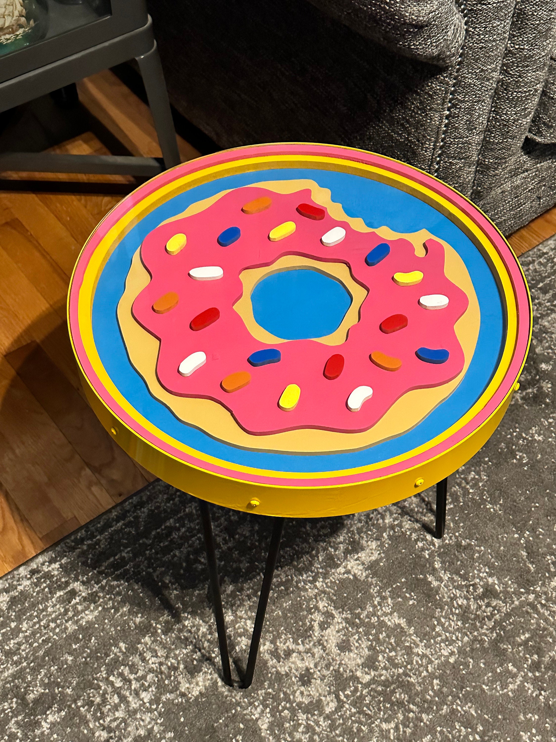 The Doh'nut Accent Table | Simpsons End Table | Donut Side Table | Pop ...