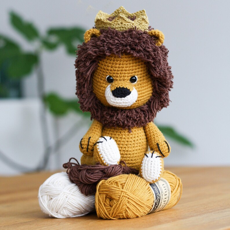 CROCHET PATTERN: Leon King Amigurumi Lion Crochet PDF | Etsy
