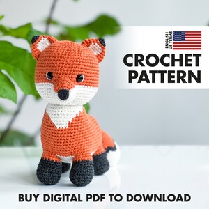 CROCHET PATTERN: Rune the Fox Amigurumi Fox Crochet PDF Pattern English ...